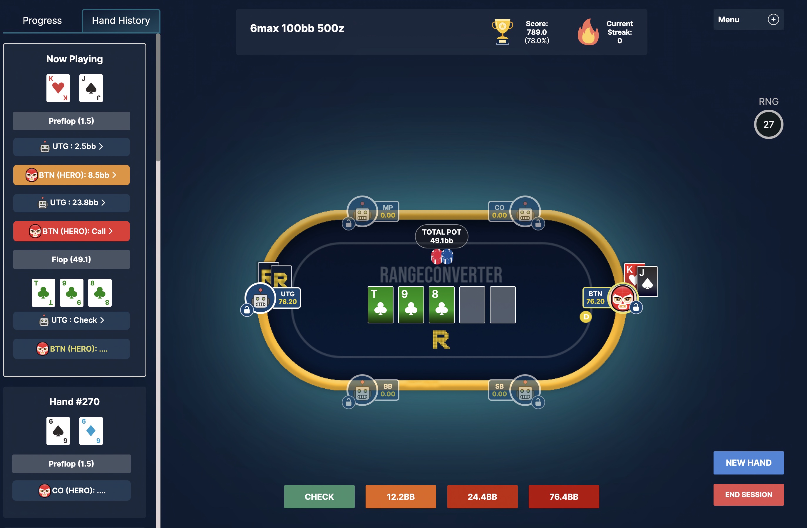 No Limit Holdem & PLO Preflop Ranges | Range Converter